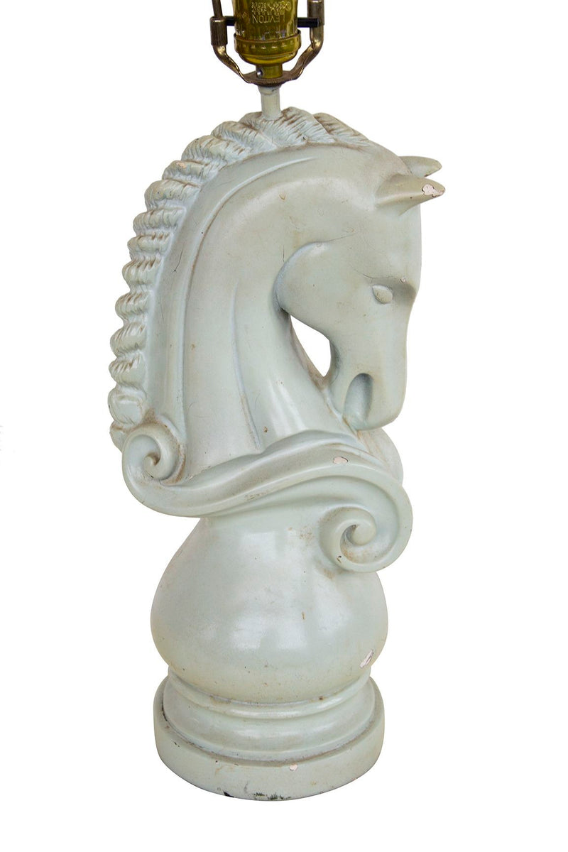 Mint Green Horse Head Rook Table Lamp – shopnueve