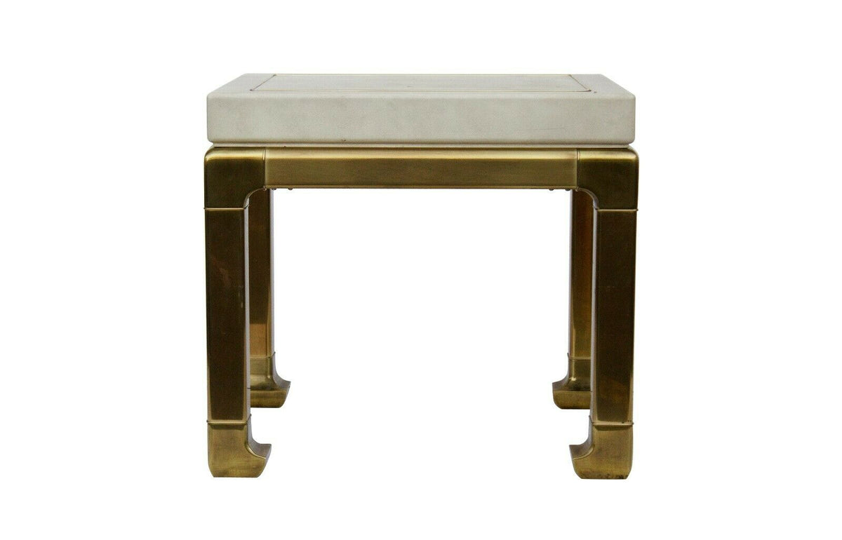 Ming Style Brass and Ivory End Table by Mastercraft – shopnueve